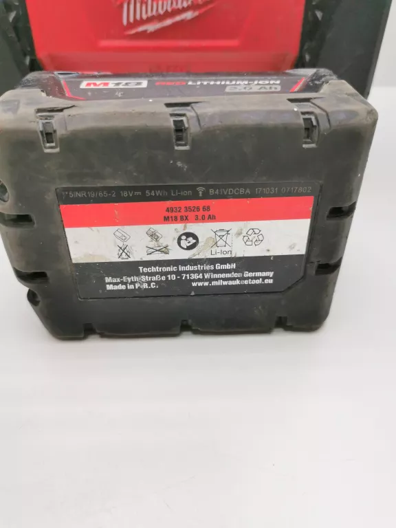 LAMPA BUDOWLANA HALOGEN LED MILWAUKEE M18 AL-0 + AKUMULATOR 3,0 AH ...