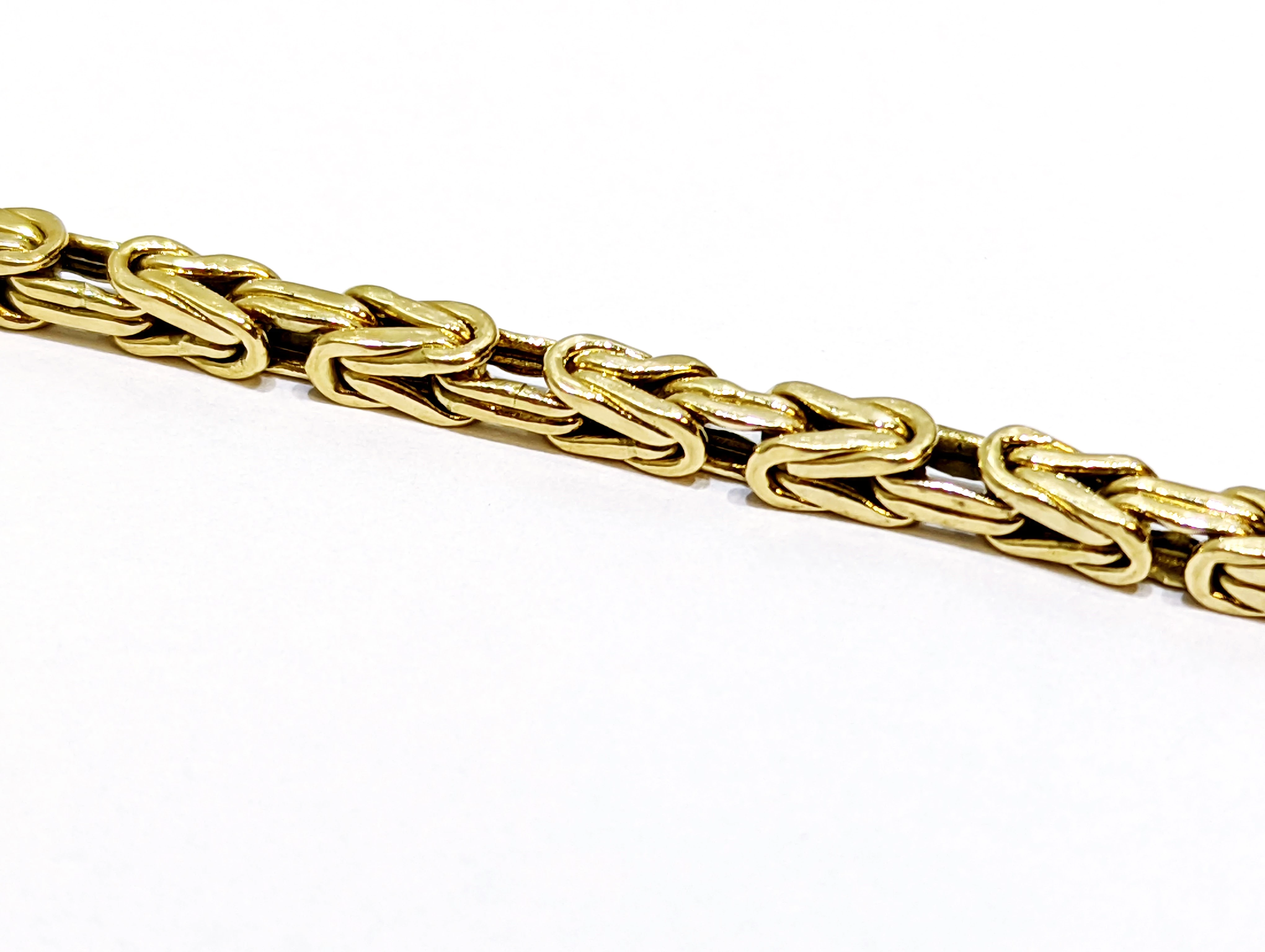 ZŁOTA BRANSOLETKA SPLOT KRÓLEWSKI 585 DŁ.18CM | Bransoletki | Loombard.pl