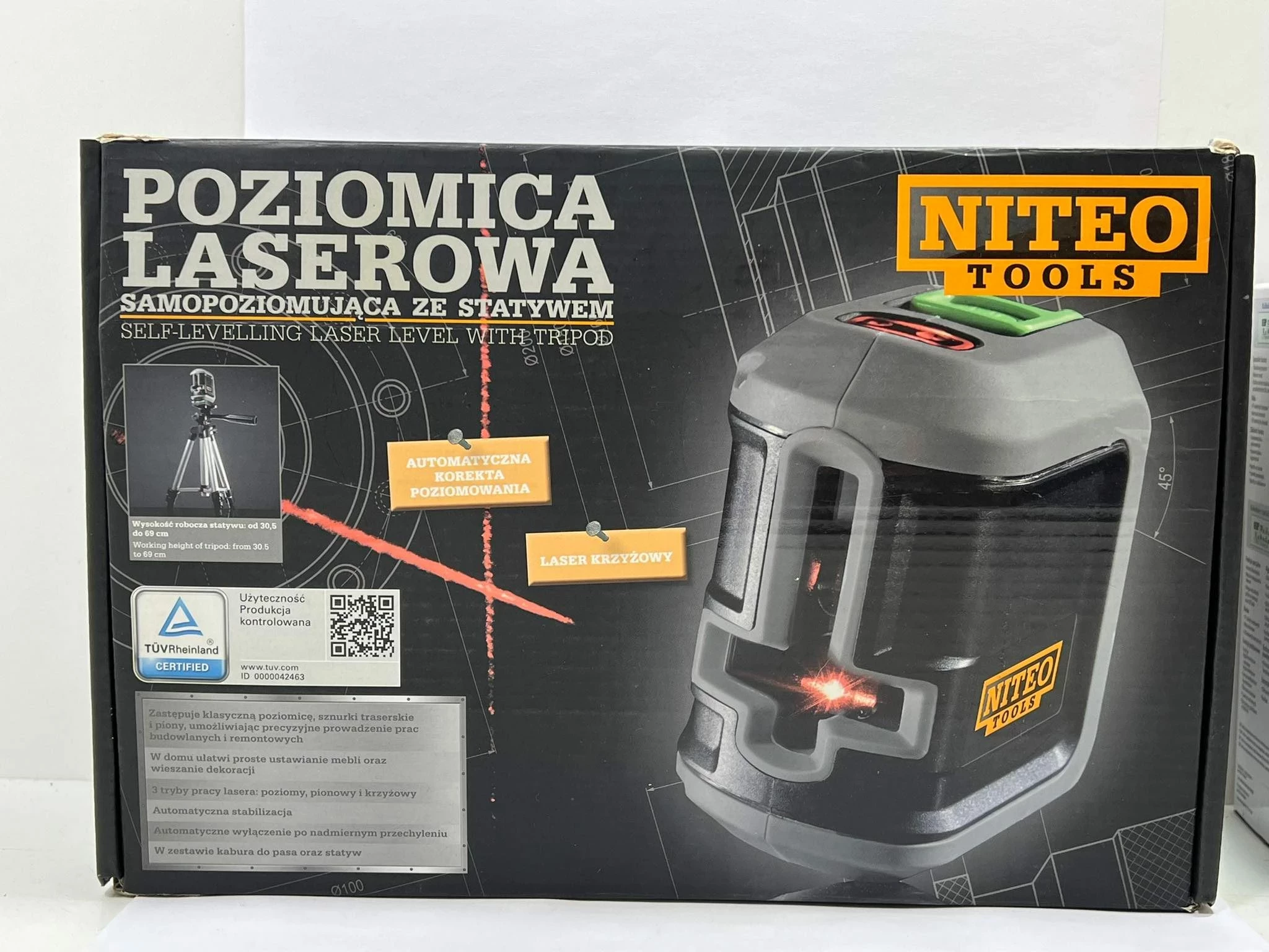 POZIOMICA LASEROWA LASER KRZYŻOWY NITEO TOOLS | Poziomice | Loombard.pl