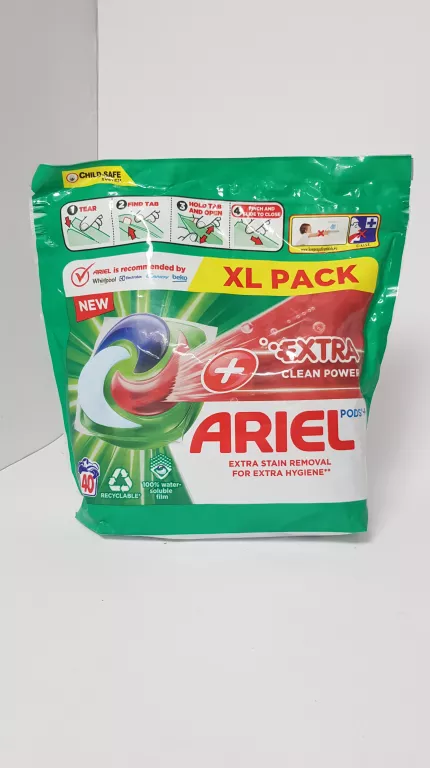 KAPSUŁKI DO PRANIA ARIEL EXTRA CLEAN POWER 40 SZT | Kapsułki i tabletki ...