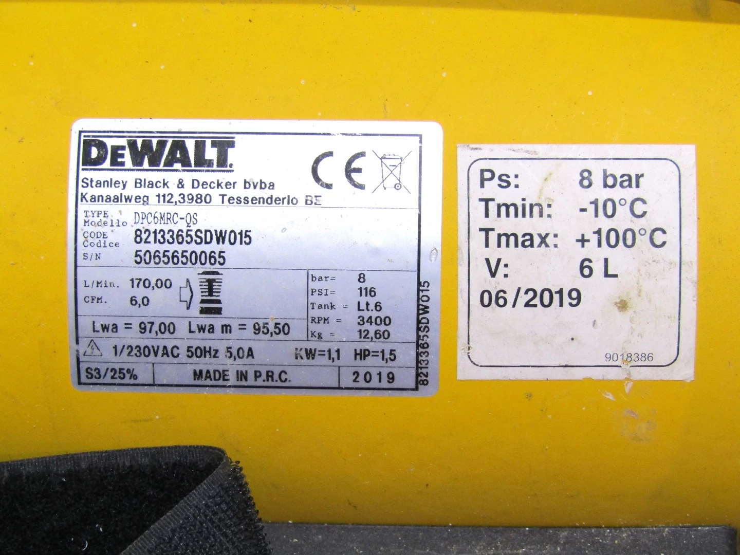 DEWALT DPC6MRC 6 LITRE COMPRESSOR | Kompresory | Loombard.pl