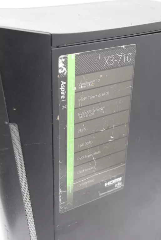 KOMPUTER STACJONARNY ACER X3-710 I5/8GB/2TB/GTX74 | Komputery stacjonarne | Loombard.pl