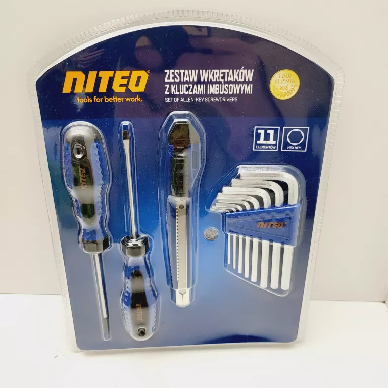 NITEO ZESTAW WKRĘTAKÓW Z KLUCZAMI IMBUSOWYMI | Wkrętaki | Loombard.pl