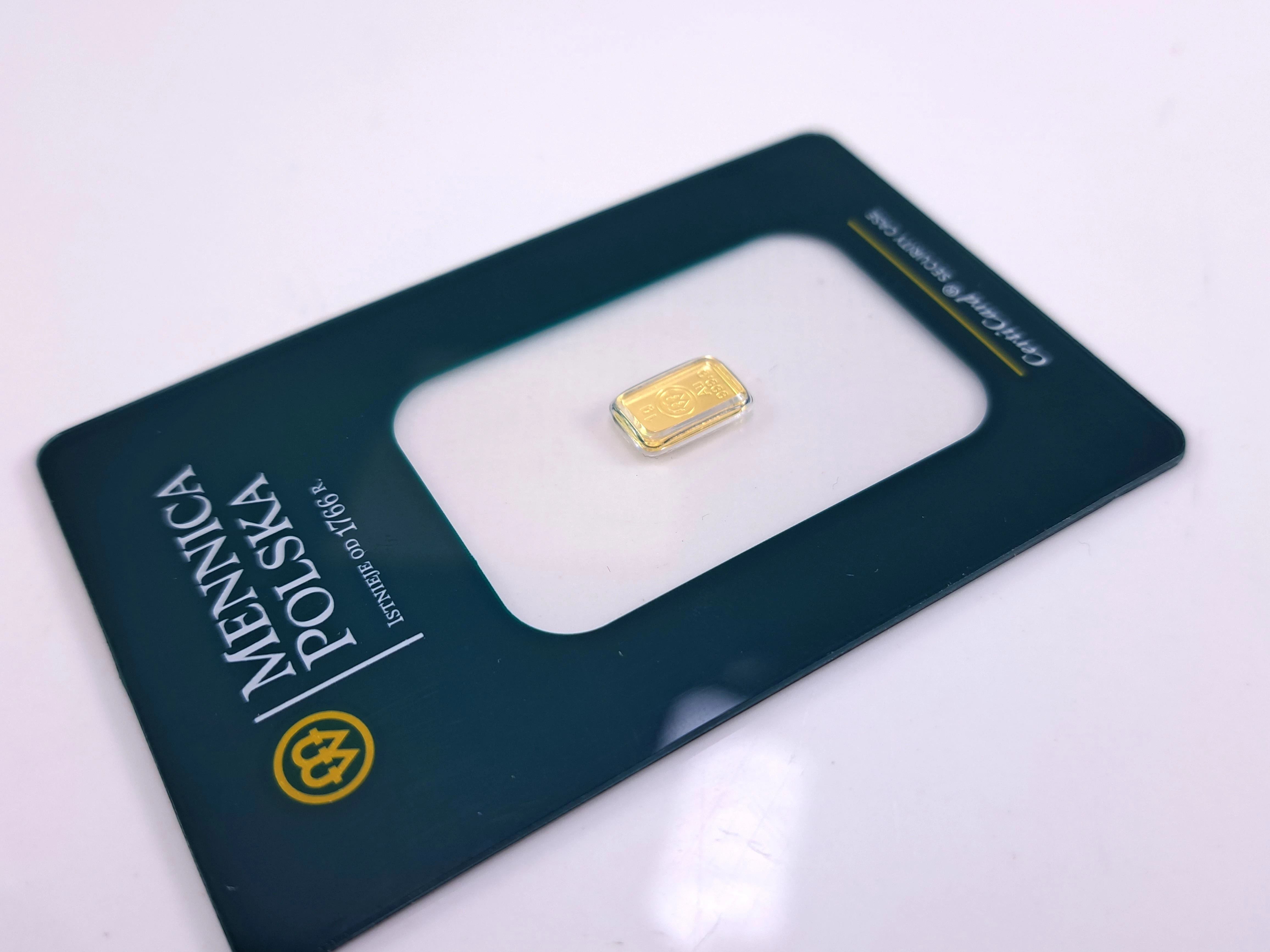 SZTABKA ZŁOTA 1G 999 MENNICA POLSKA | Sztabki | Loombard.pl