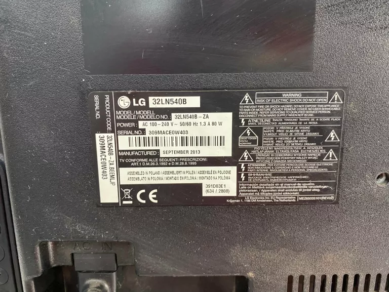 TELEWIZOR LED LG 32LN540B 32" HD | Telewizory | Loombard.pl