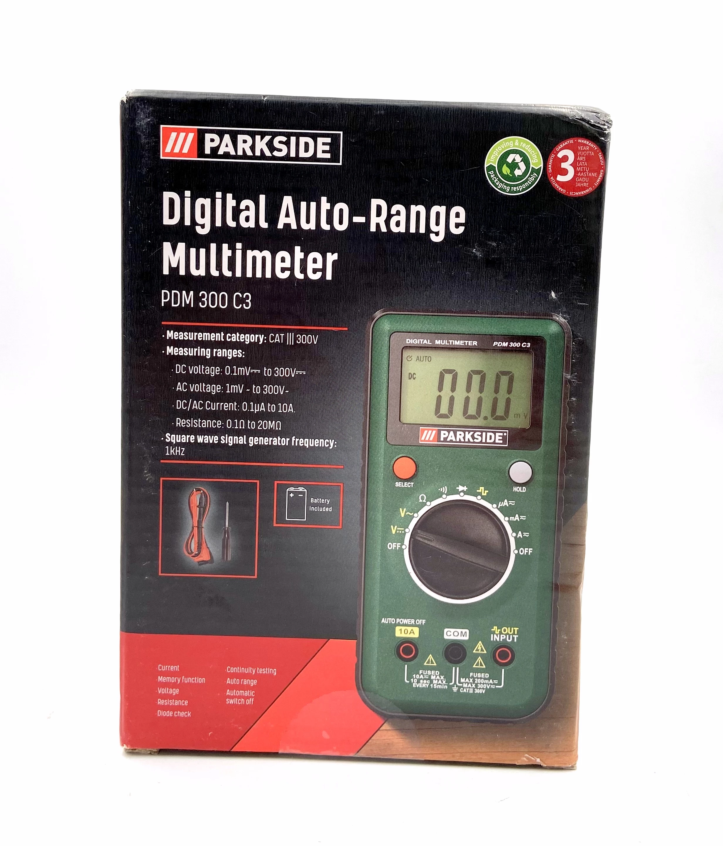 PARKSIDE PDM 300 C3 MULTIMETR ZESTAW | Multimetry | Loombard.pl