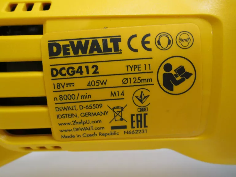 SZLIFIERKA KĄTOWA DEWALT DCG412 1BAT ŁAD STAN BDB | Szlifierki ...