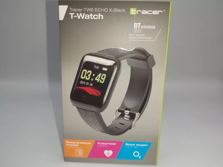 ZEGAREK T-WATCH TRACER TW6 ECHO X-BLACK | Smartwatche | Loombard.pl