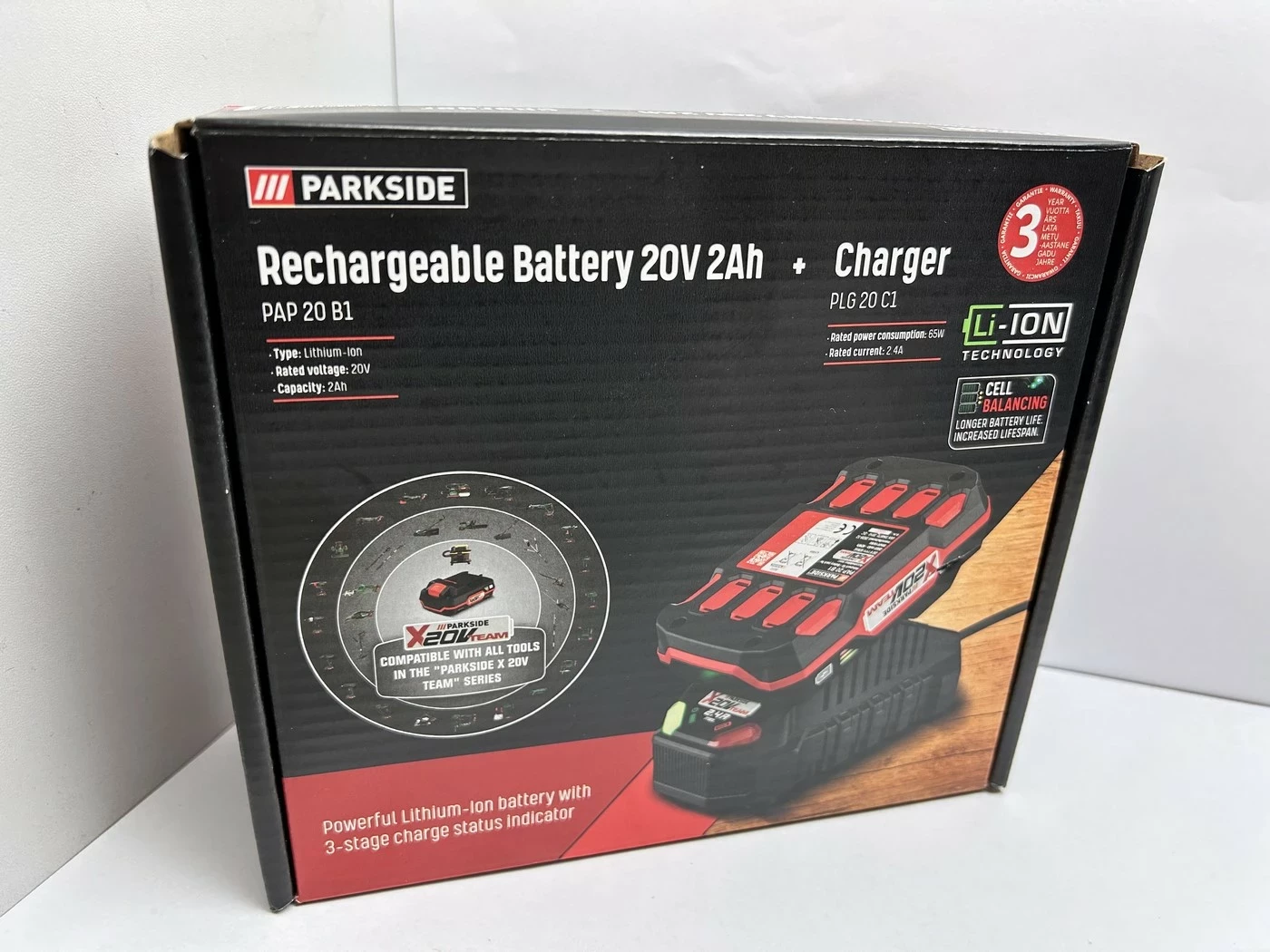 PARKSIDE AKUMULATOR PAP 20 B1 + SZYBKA ŁADOWARKA | Adaptery do ...