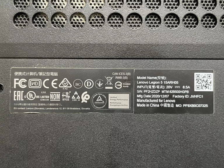 LAPTOP LENOVO LEGION 5 RYZEN 5 512SSD 8GB GTX1650 | Laptopy | Loombard.pl