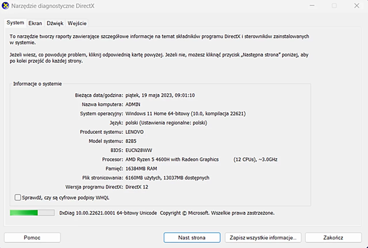 LAPTOP LENOVO LEGION 5 RYZEN 5 512SSD 8GB GTX1650 | Laptopy | Loombard.pl