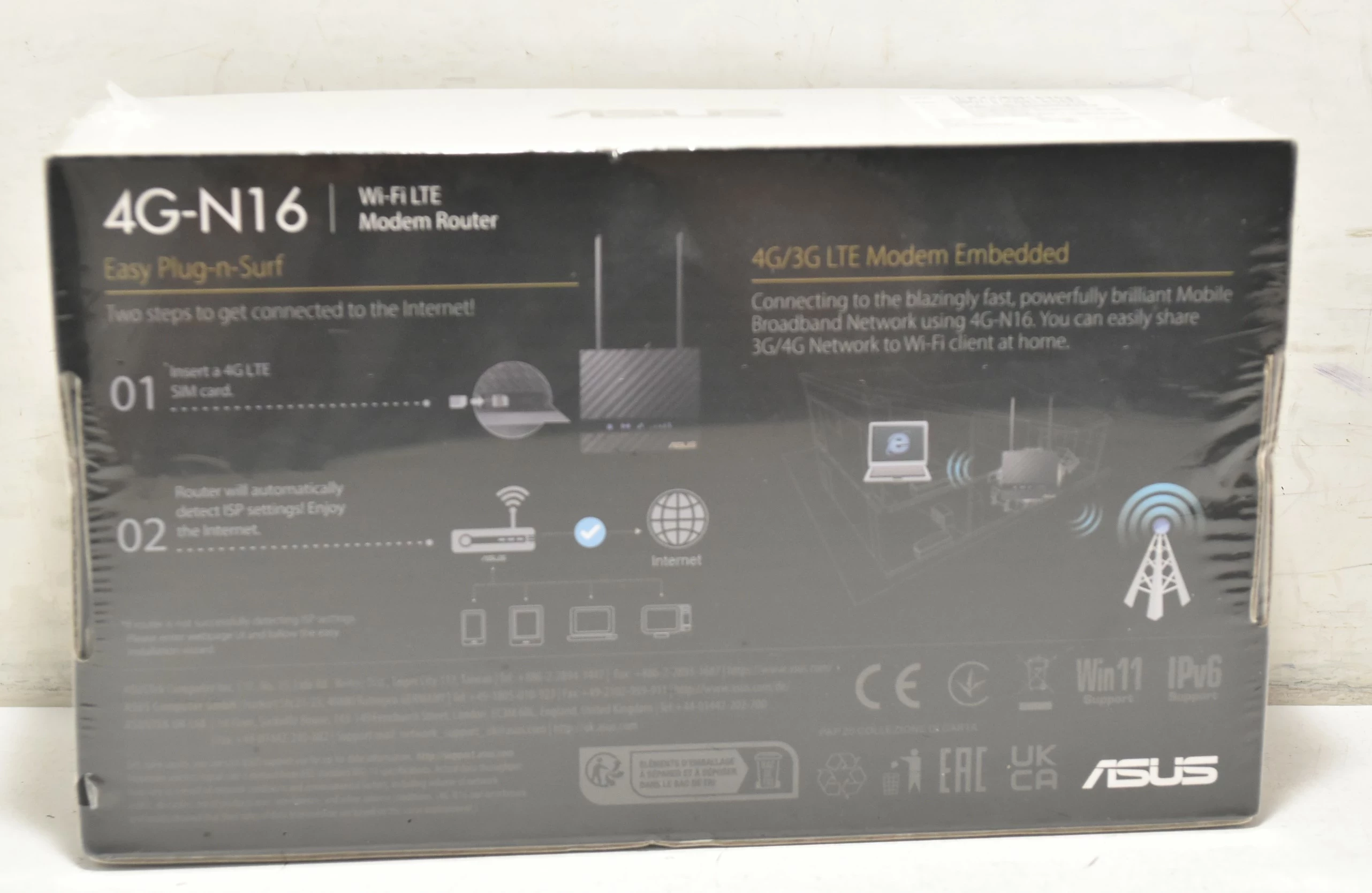 ASUS 4G-N16 - N300 LTE MODEM ROUTER | Routery WiFi i Access Pointy ...