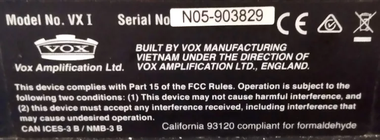 VOX VX I WZMACNIACZ GITAROWY Z EFEKTAMI | Gitarowe | Loombard.pl