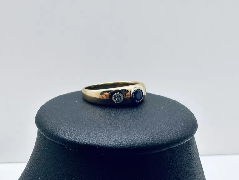 PIERSCIONEK 585 6,61G SZAFIR BRYLANT OKAZJA | Pierścionki, obrączki | Loombard.pl