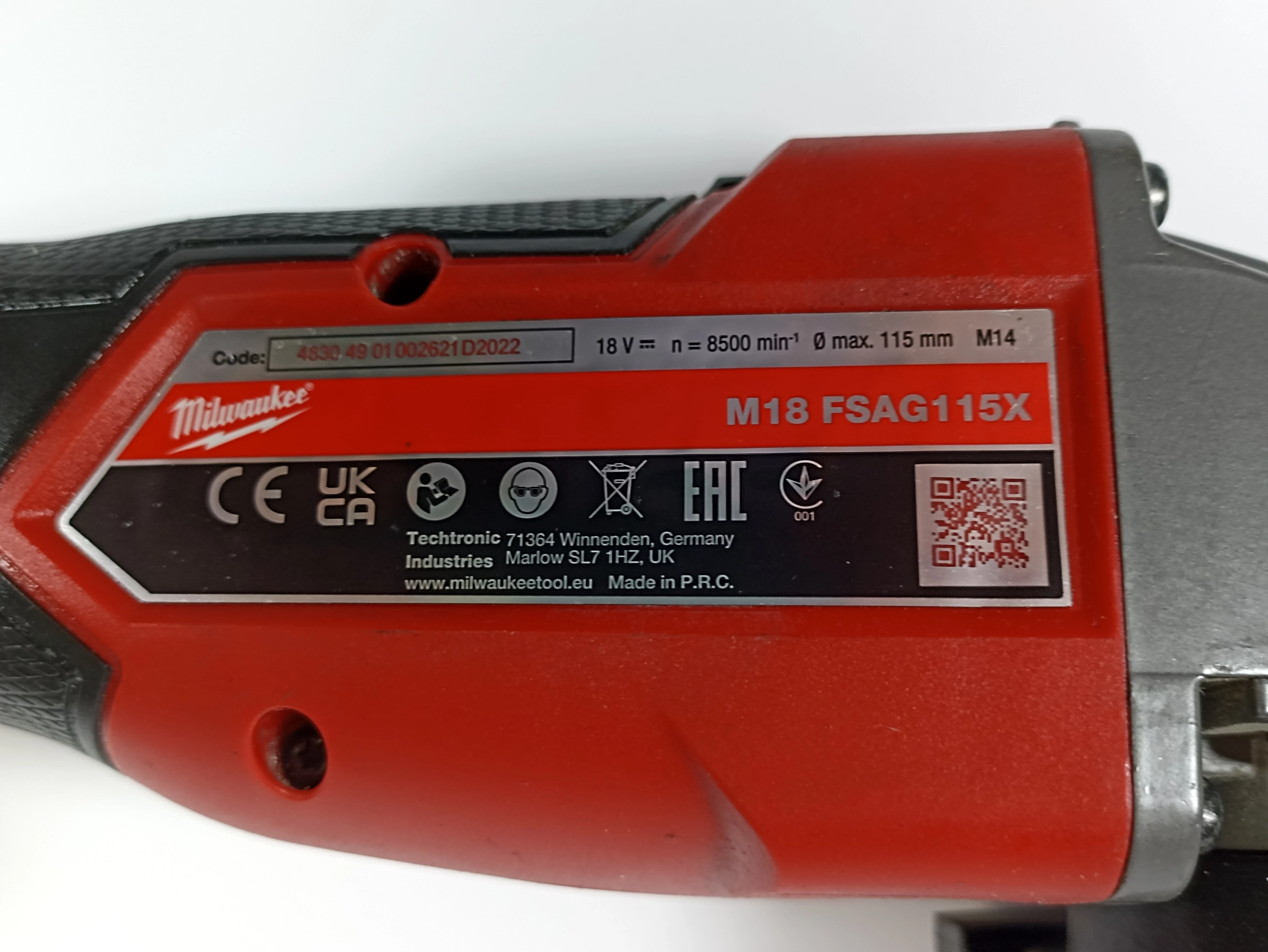 SZLIFIERKA KĄTOWA MILWAUKEE M18 FSAG115X | Szlifierki | Loombard.pl
