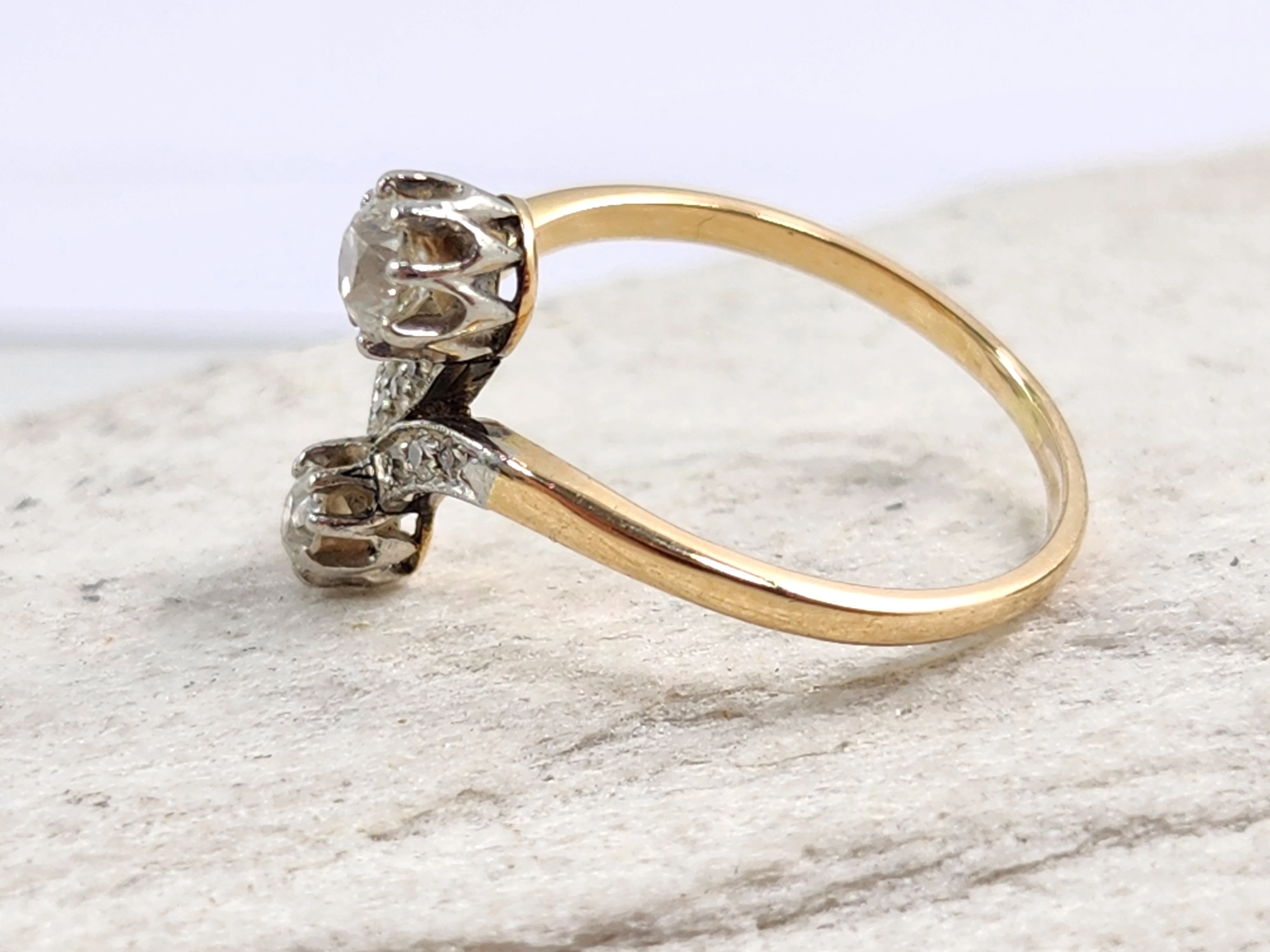 ZŁOTY PIERŚCIONEK 585 BRYLANTY 0,42 CT ROZMIAR 14 (17,2MM) CERTYFIKAT | Loombard.pl