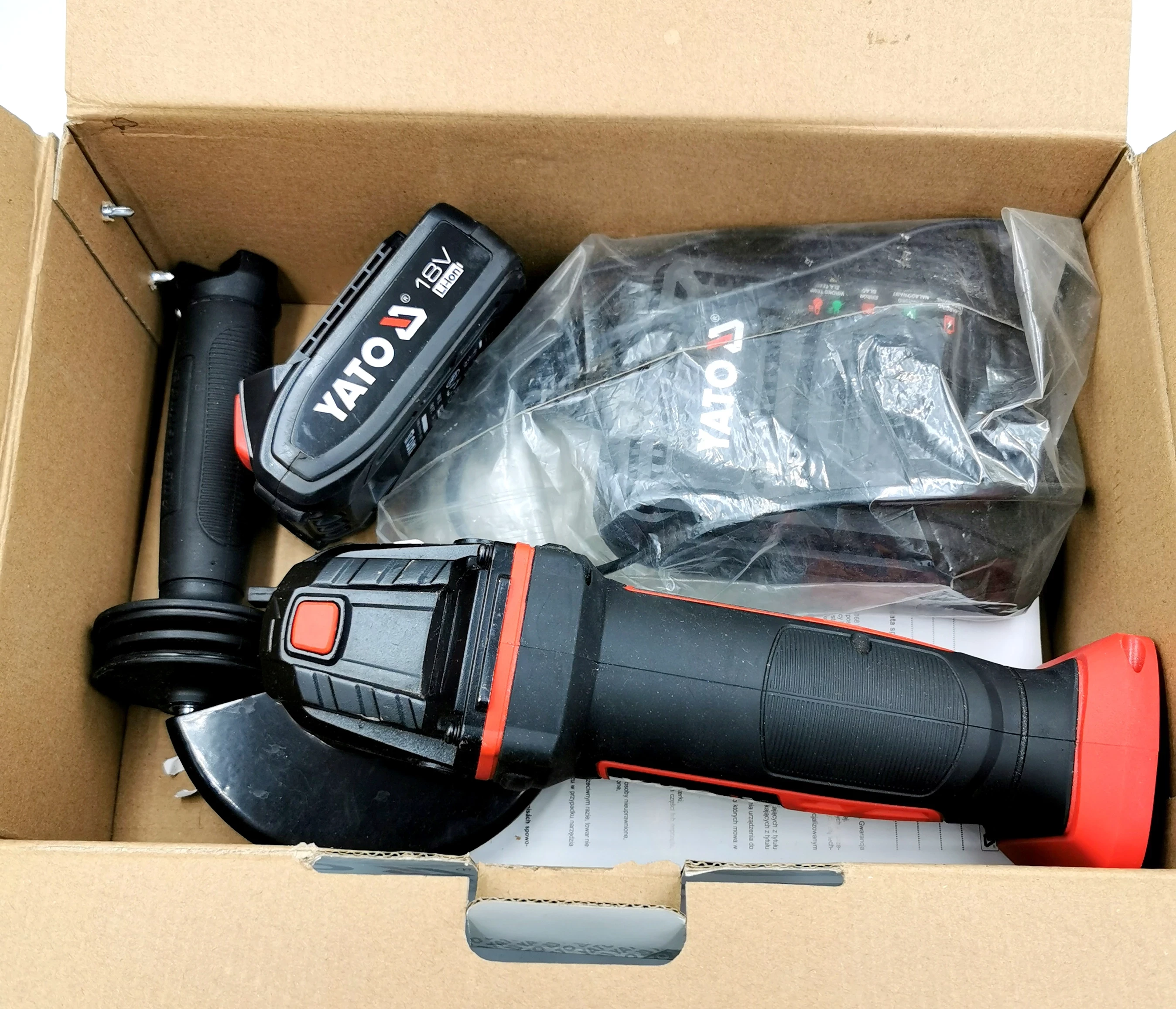 YATO SZLIFIERKA KĄTOWA AKUMULATOROWA 18V | Szlifierki | Loombard.pl