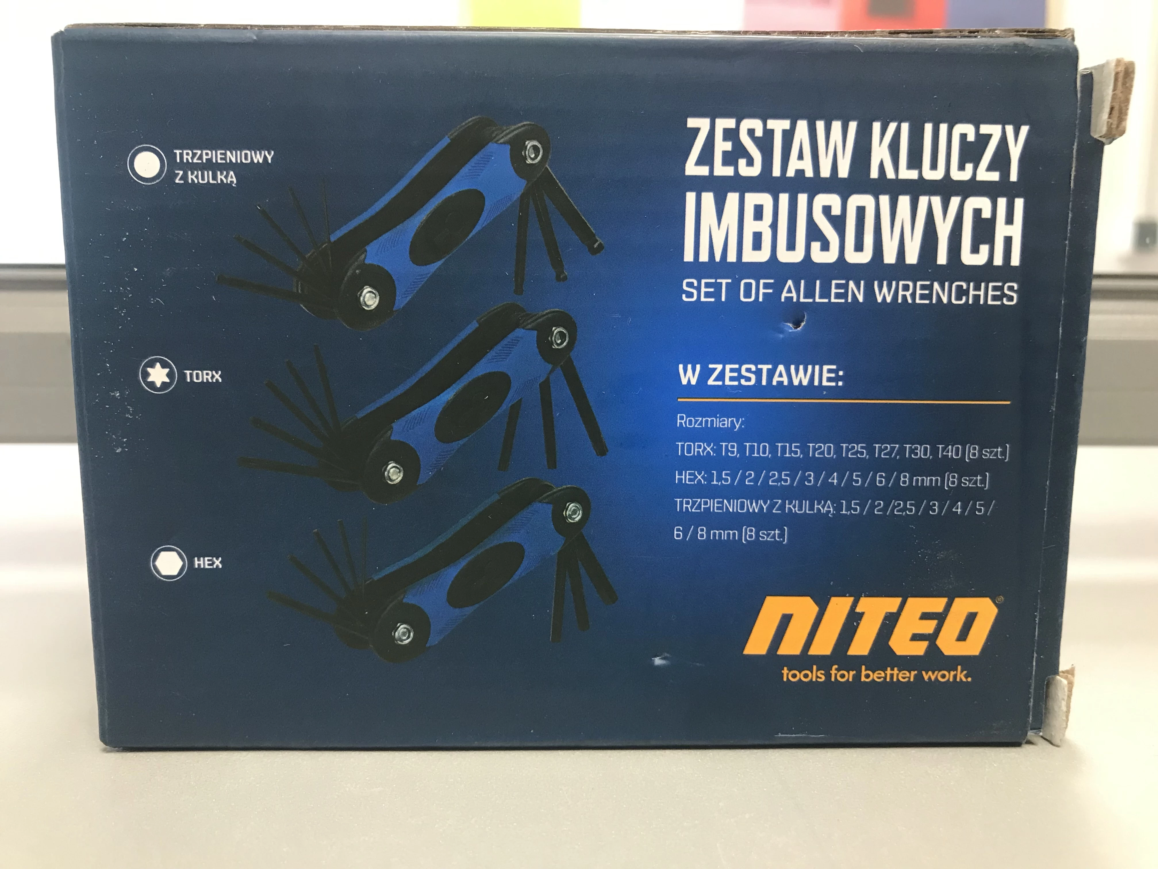 ZESTAW KLUCZY IMBUSOWYCH NITEO ALL0106-23 | Klucze | Loombard.pl