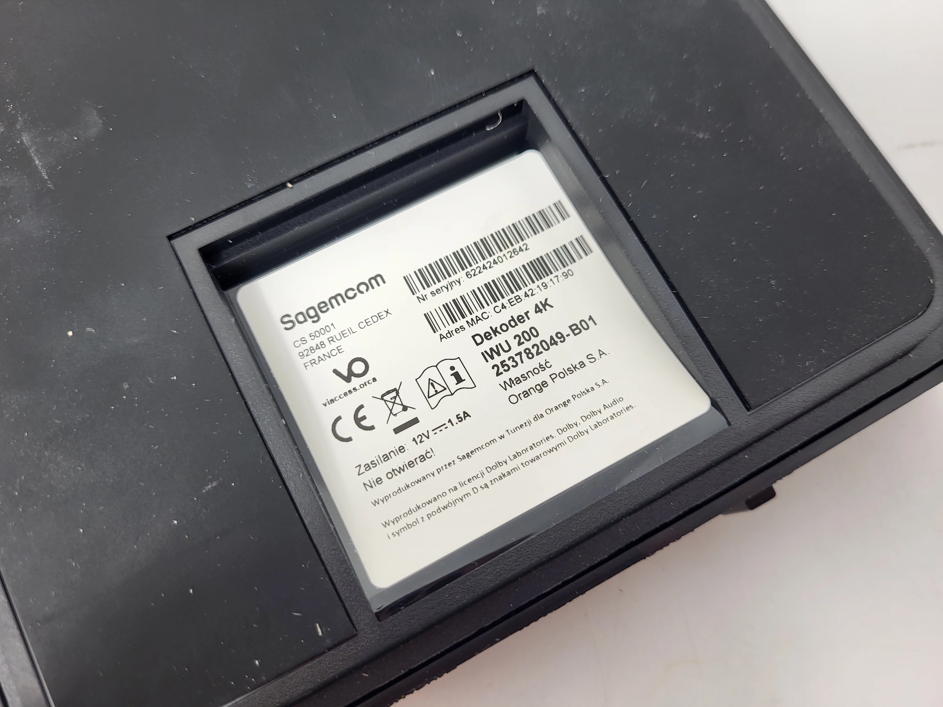 DEKODER 4K SAGEMCOM ORANGE IWU 200 | Pozostałe | Loombard.pl