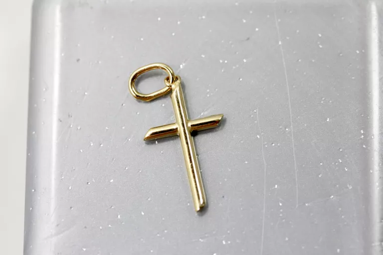 ZŁOTA ZAWIESZKA KRZYŻYK PR.585 0,84G | Wisiorki | Loombard.pl