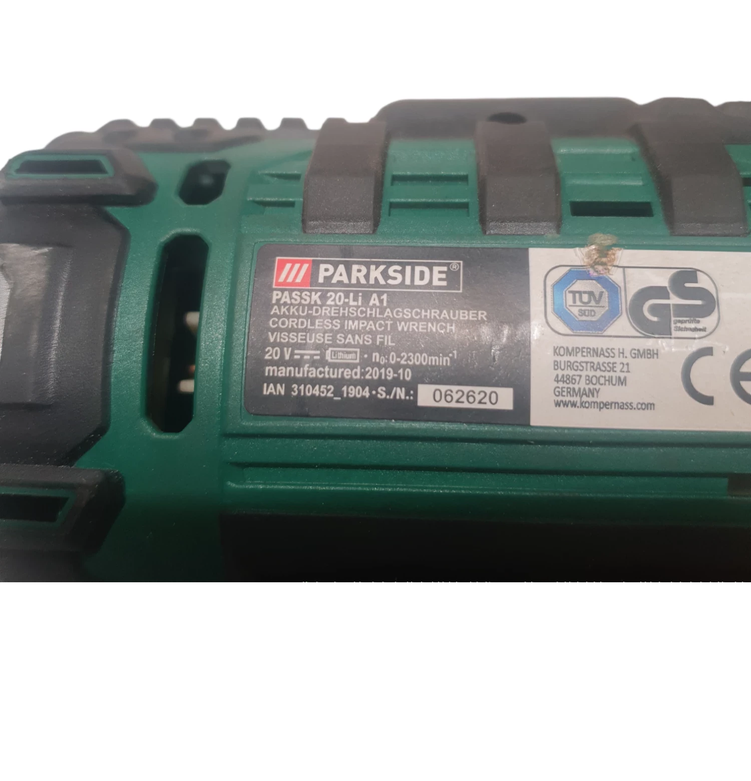 KLUCZ UDAROWY PARKSIDE PASSK 20-LI A1 WALIZKA | Klucze udarowe ...