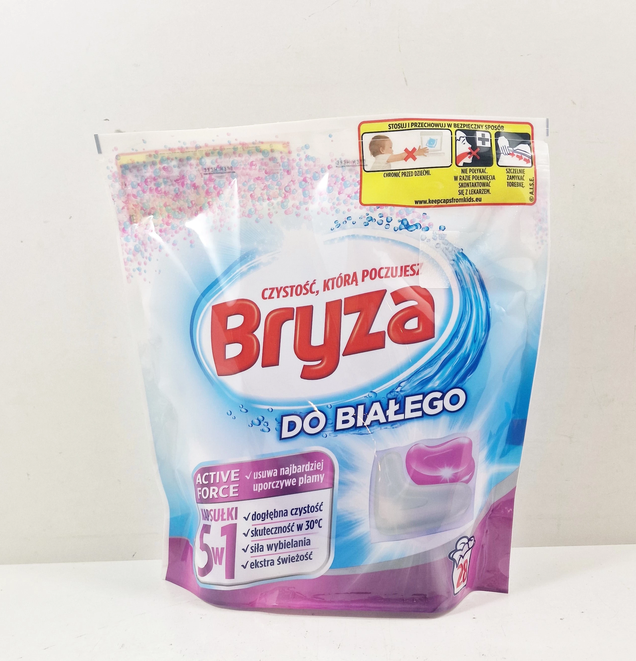 BRYZA KAPSUŁKI DO PRANIA BIAŁEGO 28 SZT. 5W1 | Kapsułki i tabletki do ...