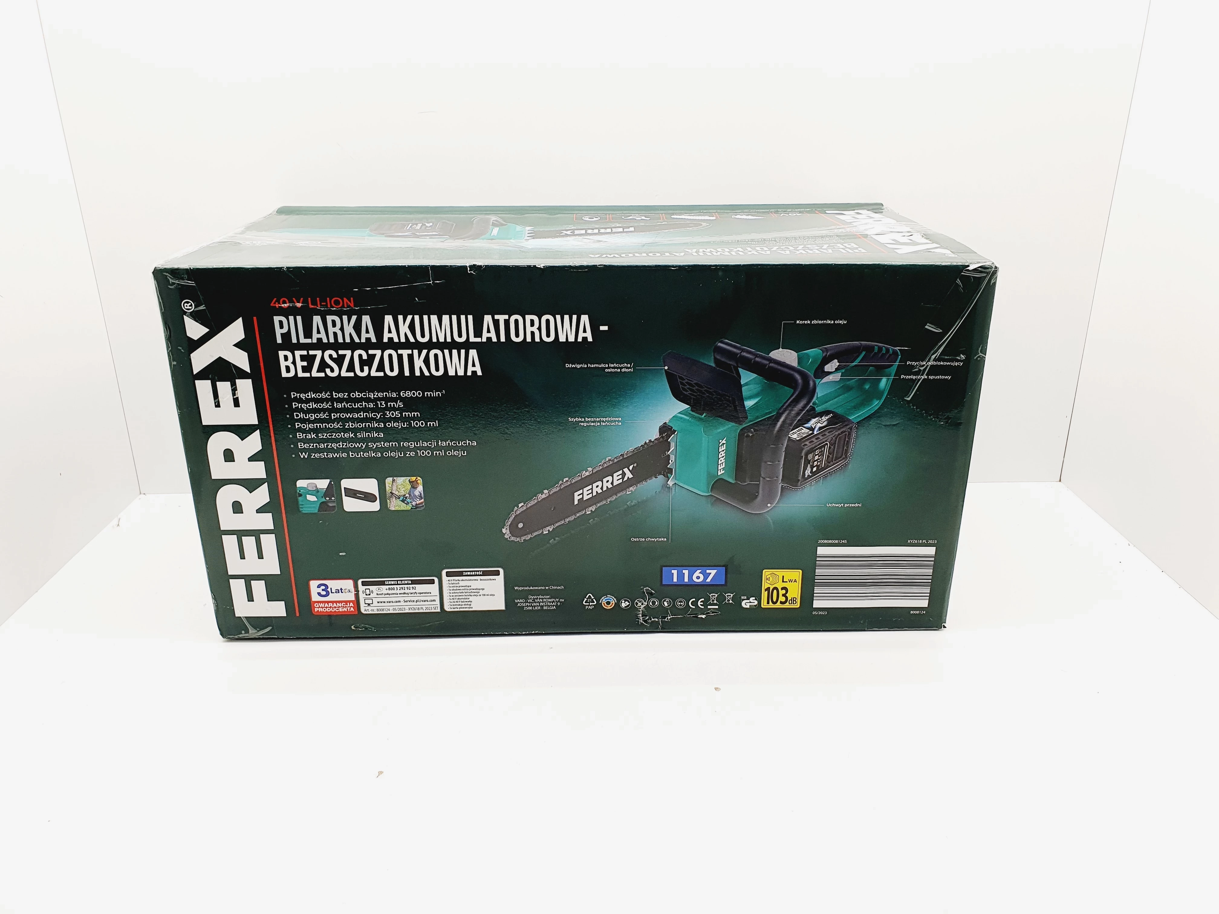 PILARKA AKUMULATOROWA BEZSZCZOTKOWA FERREX 40V | Piły | Loombard.pl