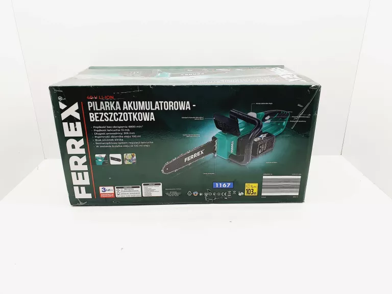 PILARKA AKUMULATOROWA BEZSZCZOTKOWA FERREX 40V | Piły | Loombard.pl