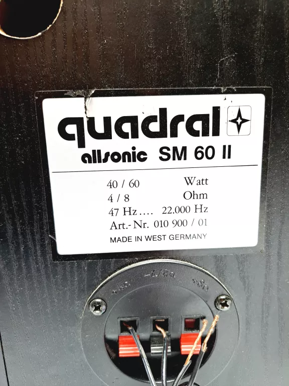 GŁOŚNIKI QUADRAL ALLSONIC SM 60 II | Stereo | Loombard.pl