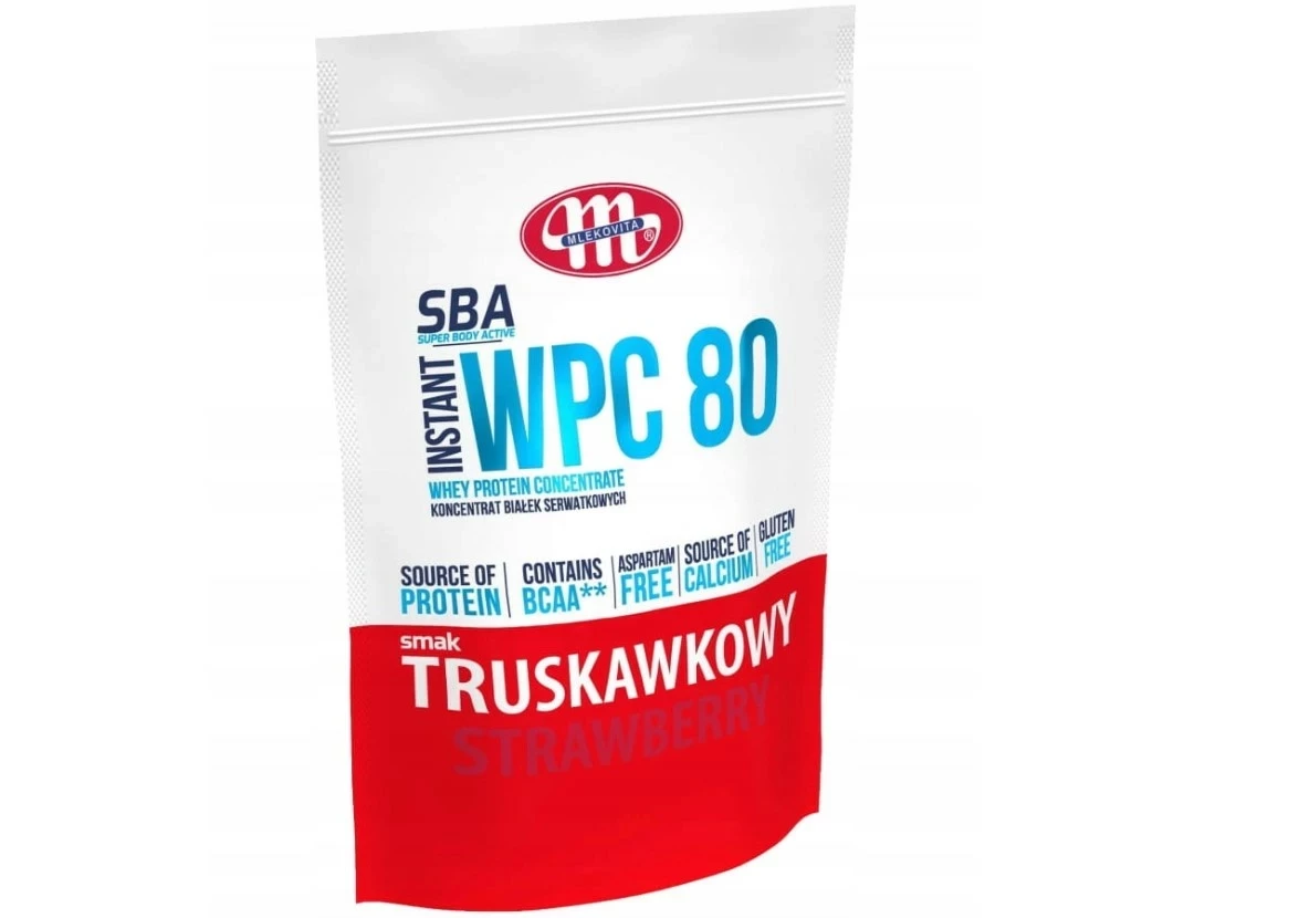 BIAŁKO MLEKOVITA SBA WPC 80 700G TRUSKAWKA | Odżywki białkowe | Loombard.pl