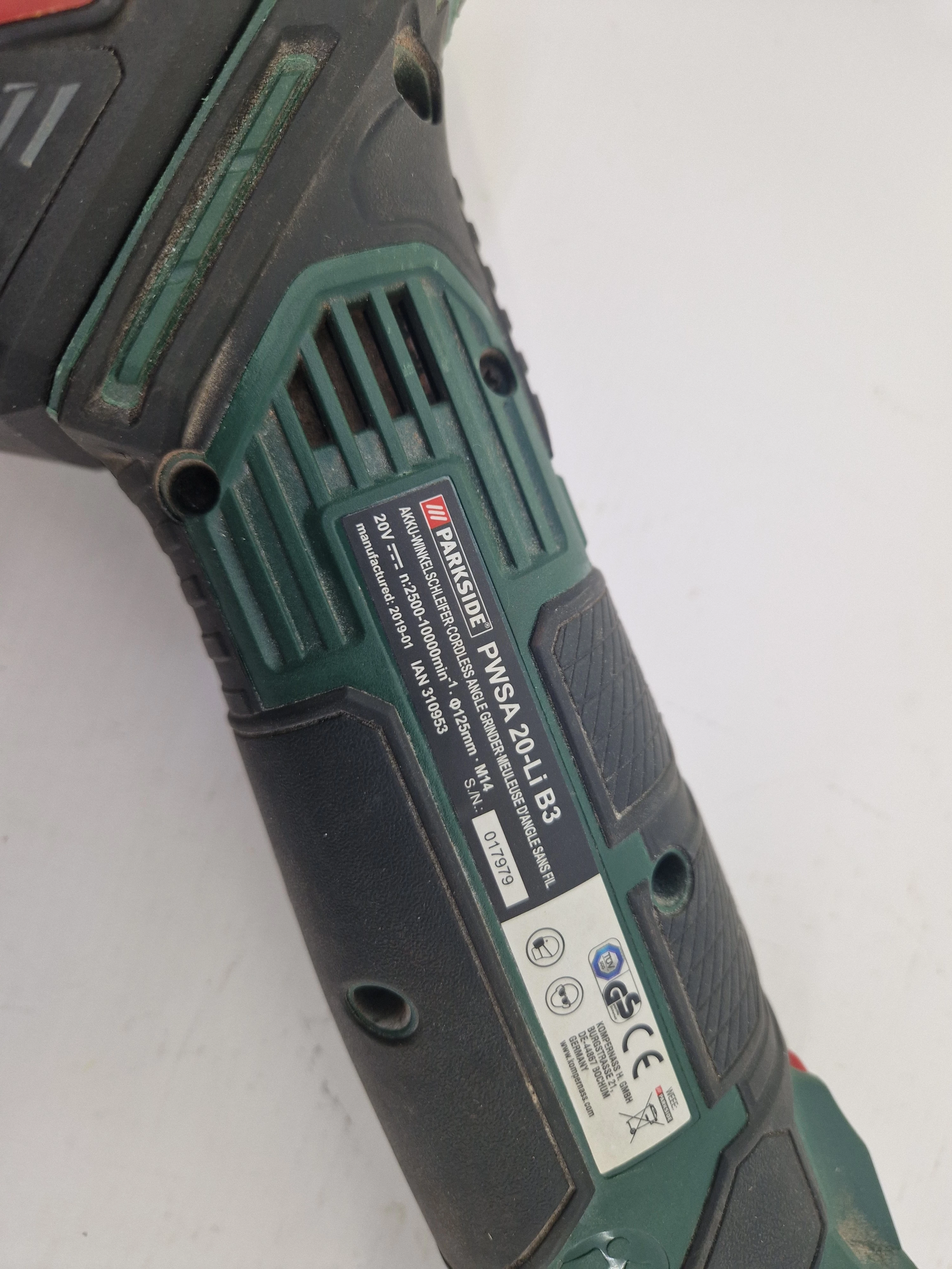 SZLIFIERKA AKUMULATOROWA PARKSIDE PWSA 20-LI B3 | Szlifierki | Loombard.pl