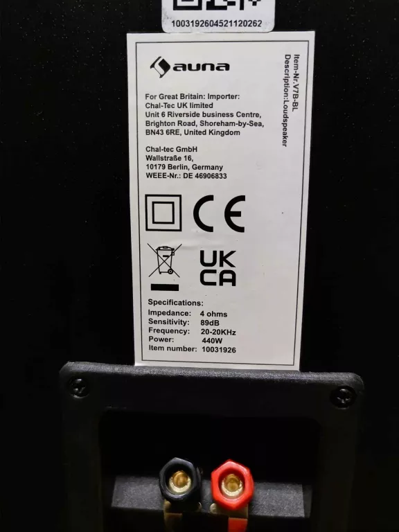 KOLUMNY AUNA V7B 2 SZTUKI | Stereo | Loombard.pl
