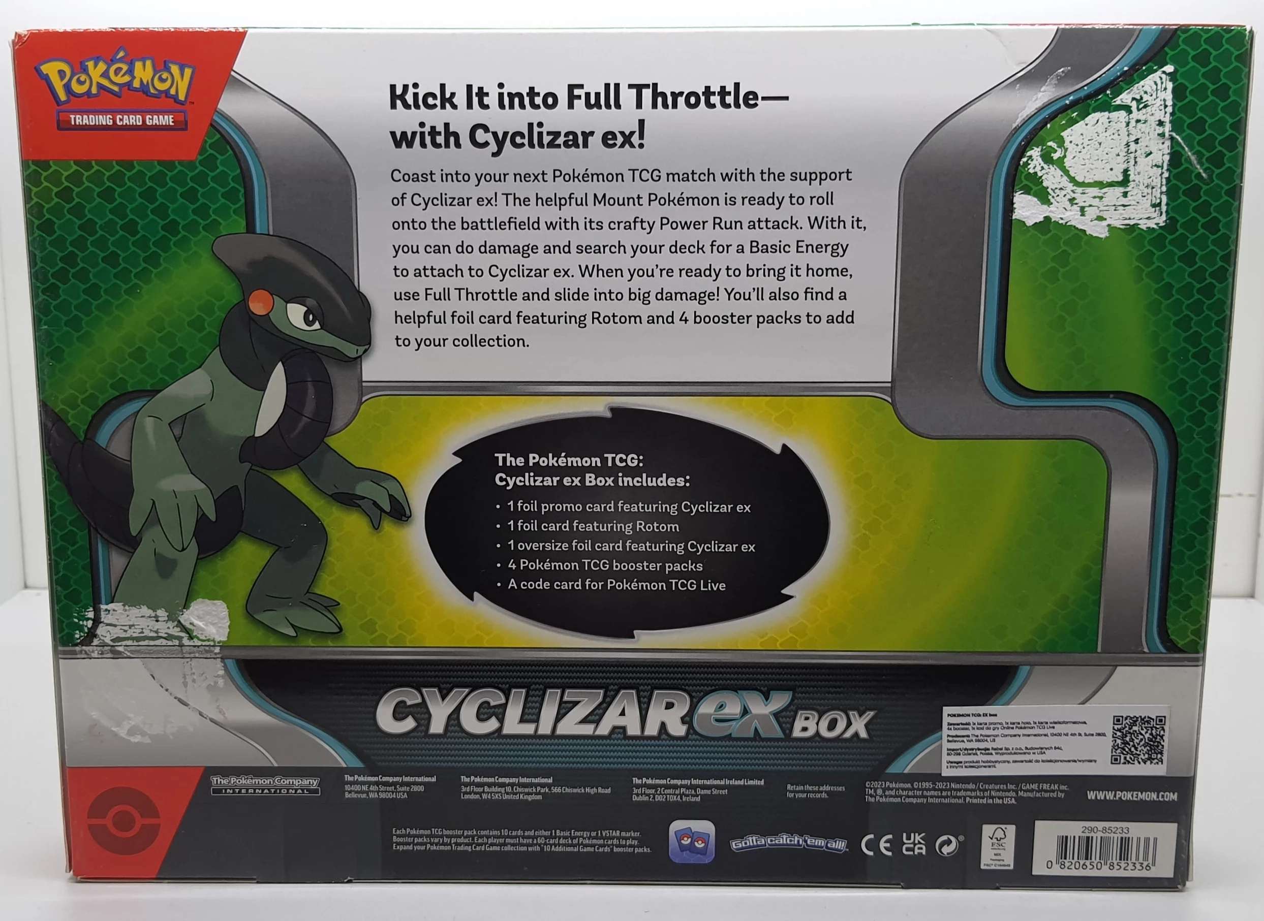 ZESTAW POKEMON TCG: CYCLIZAR EX BOX | Gry | Loombard.pl