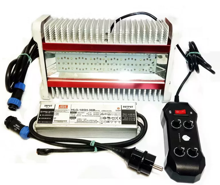 PANEL LED DIMM GS SUNRAY 150W + ZASILACZ | Oświetlenie do uprawy roślin ...