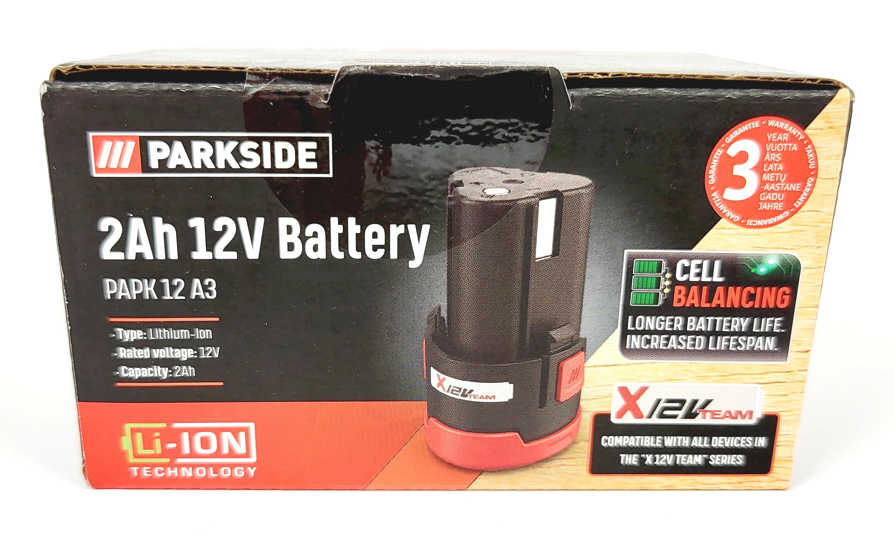 BATERIA PARKSIDE PAPK 12A3 MAŁA | Akumulatory do elektronarzędzi ...