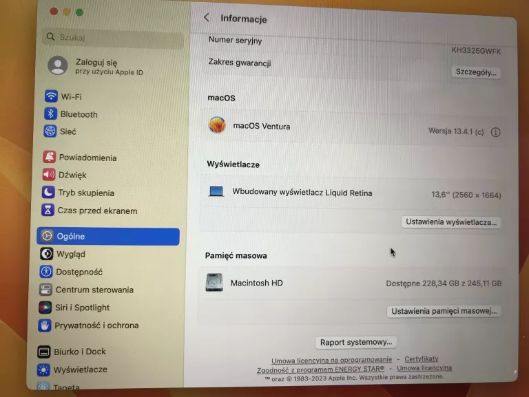 APPLE MACBOOK AIR M2 A2681 2022 | Laptopy | Loombard.pl
