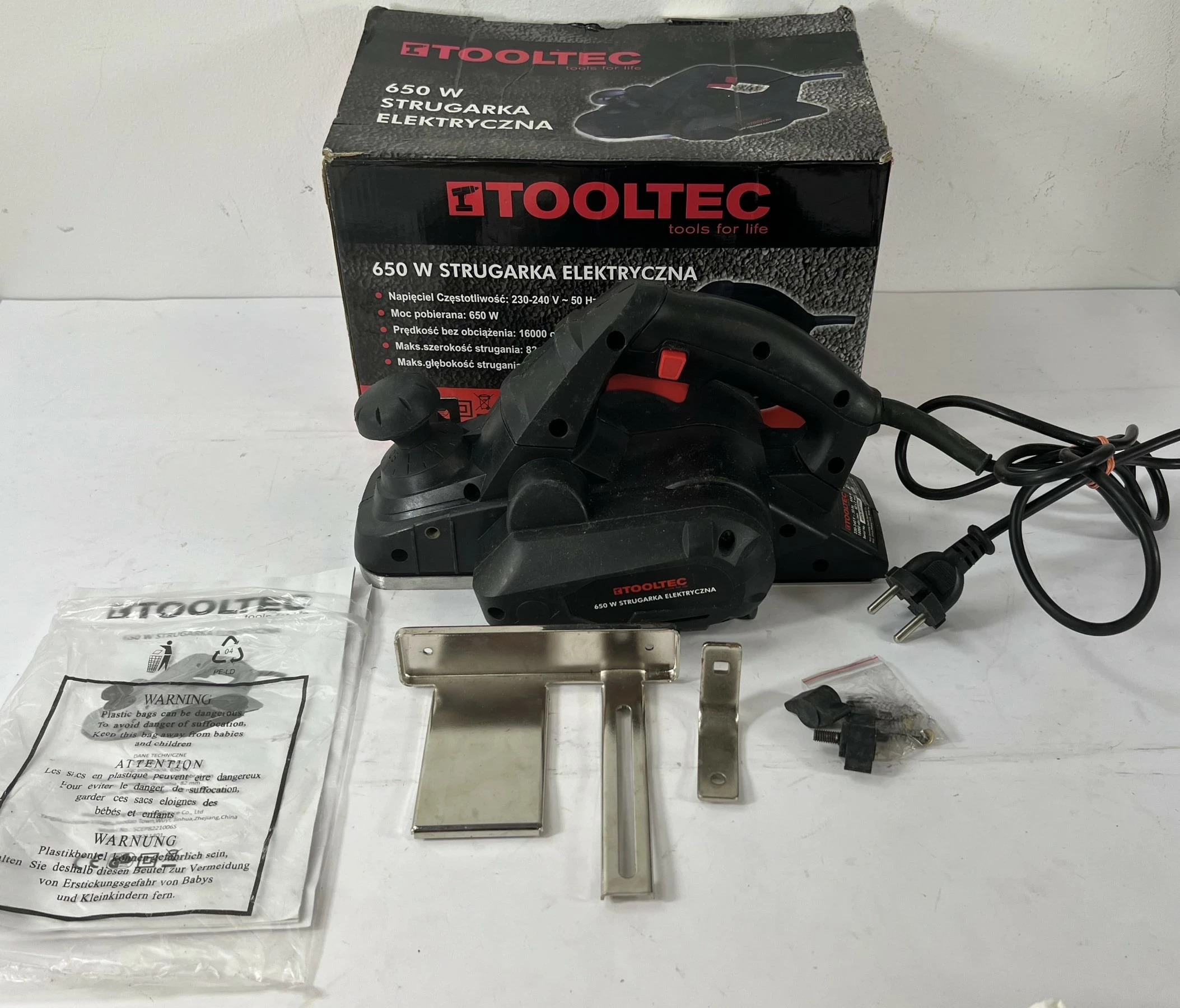 STRUGARKA ELEKTRYCZNA TOOLTEC 650W KOMPLET | Strugi | Loombard.pl