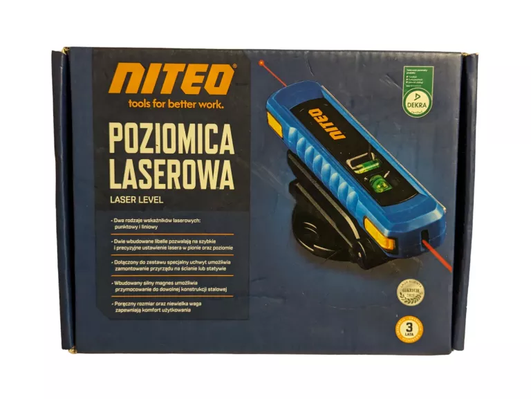 POZIOMICA LASEROWA NITEO KOMPLET | Poziomice | Loombard.pl