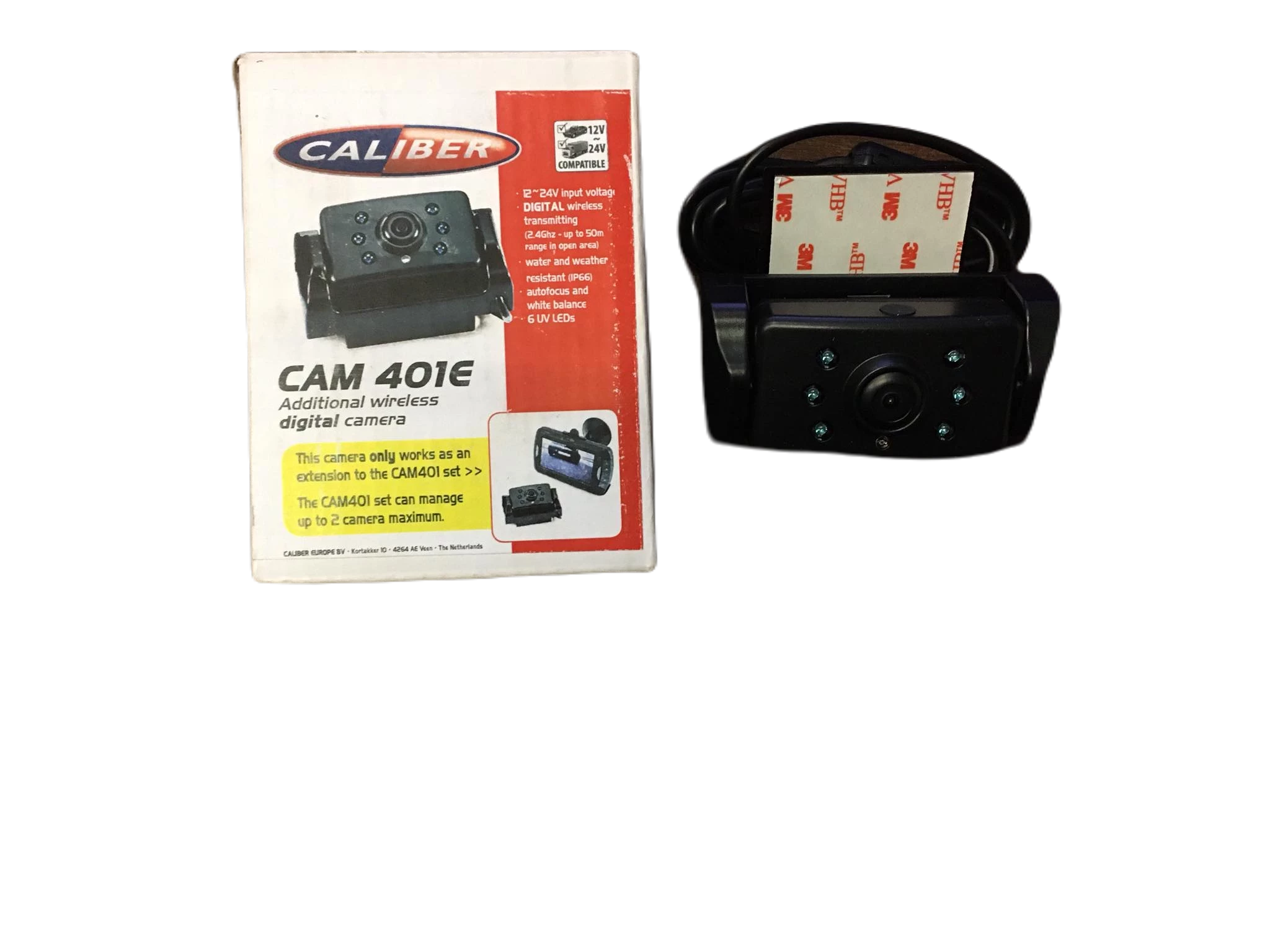 BEZPRZEWODOWA KAMERA COFANIA CALIBER CAM 401E IP66 | Kamery cofania | Loombard.pl