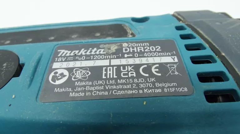 MŁOTOWIERTARKA AKUMULATOROWA MAKITA DHR202 | Młotowiertarki | Loombard.pl