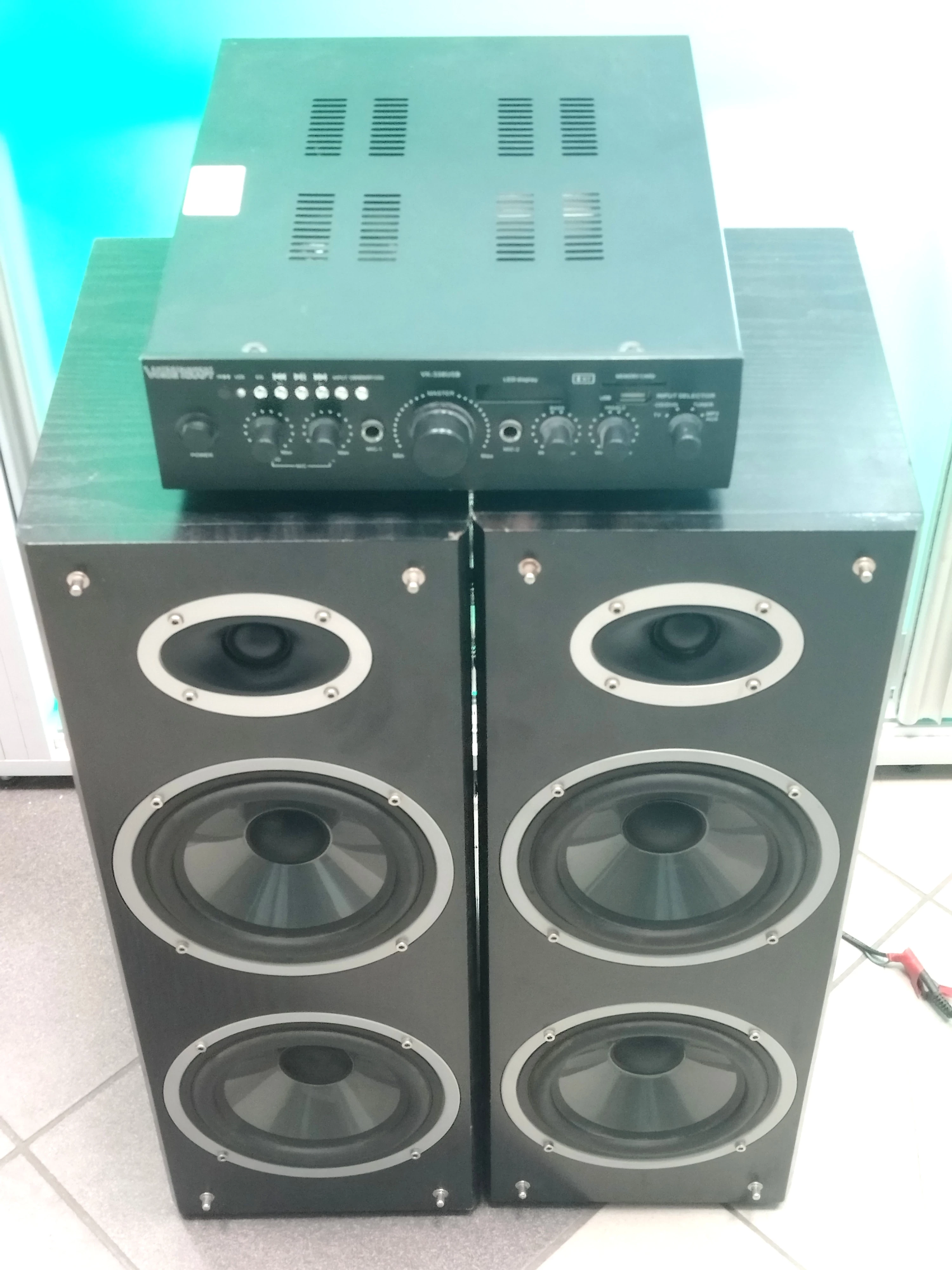 WZMACNIACZ VK 338 USB VOICE KRAFT + 2 KOLUMNY | Wzmacniacze | Loombard.pl