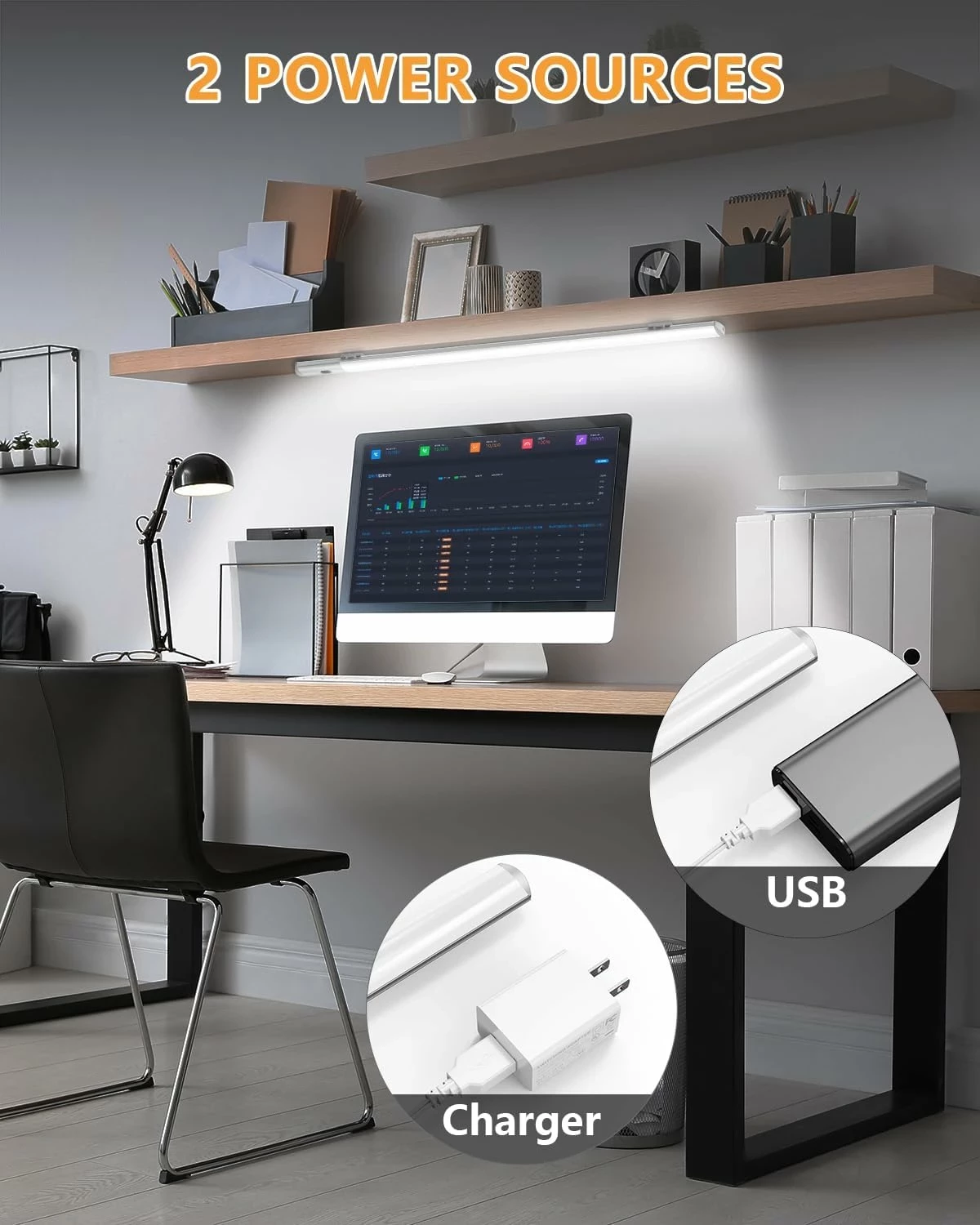 OŚWIETLENIE PODBLATOWE LAMPA LED DIMMBAR TDL-7148 USB 40CM | Lampki ...