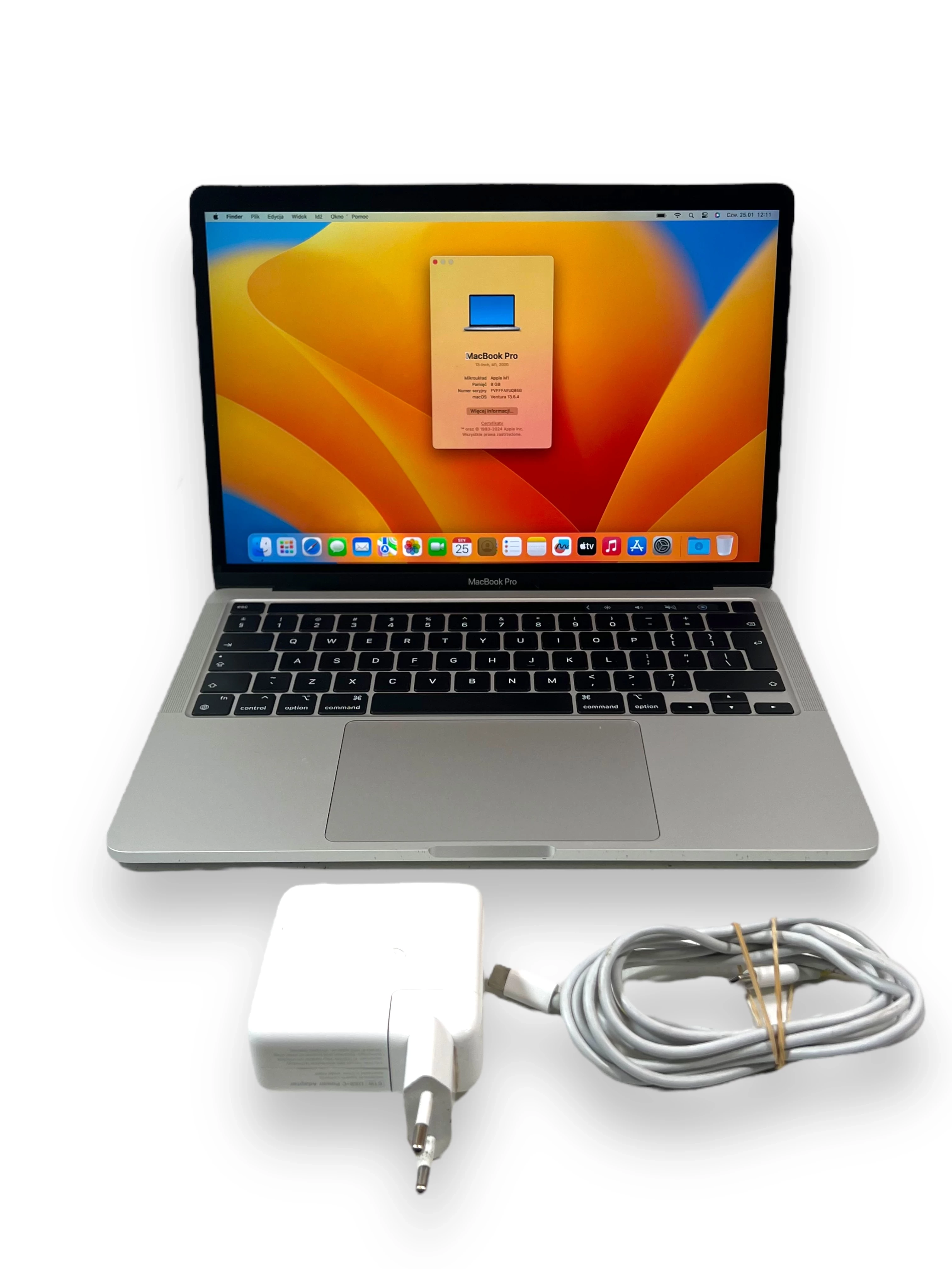 LAPTOP APPLE MACBOOK PRO 13,3 A2338 M1 8/256GB 2020 89% BAT | Laptopy ...