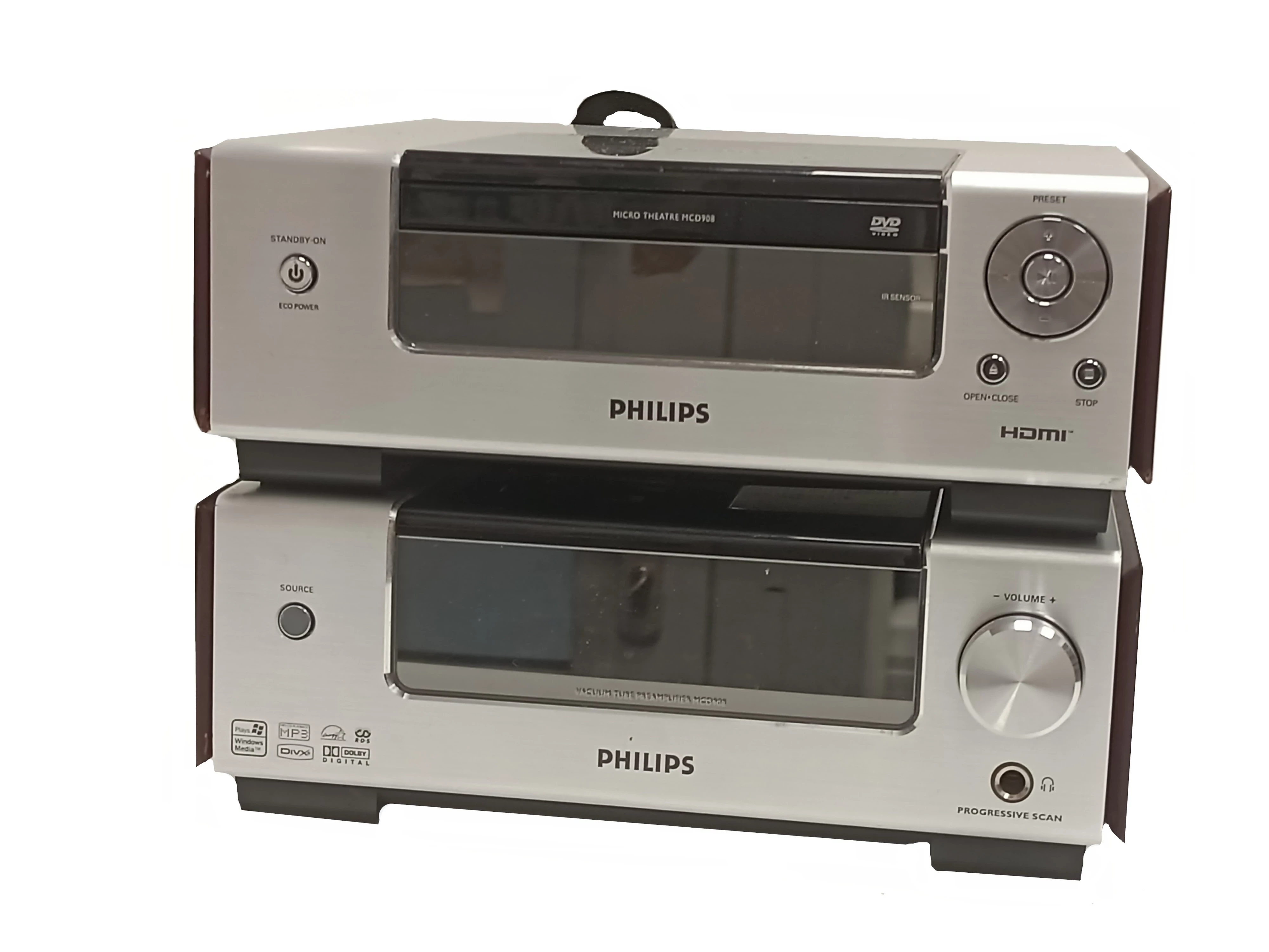 WIEŻA PHILIPS MCD908 Z DVD + WZMACNIACZ LAMPOWY !OPIS! | Wieże stereo ...