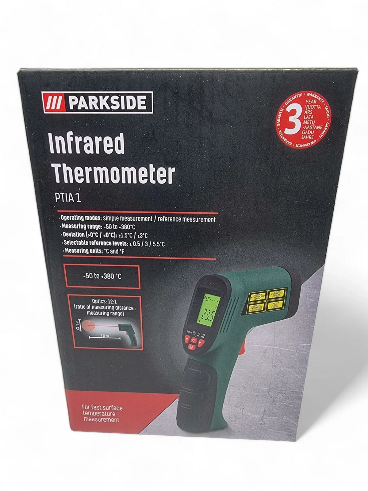 MIERNIK TEMPERATURY PIROMETR PARKSIDE PTIA1 | Elektronika | Loombard.pl