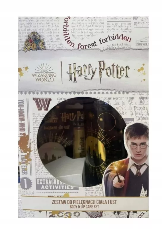 ZESTAW KOSMETYKÓW / PREZENTOWY HARRY POTTER DO UST (BALSAM) I CIAŁA ... ZESTAW KOSMETYKÓW / PREZENTOWY HARRY POTTER DO UST (BALSAM) I CIAŁA ...