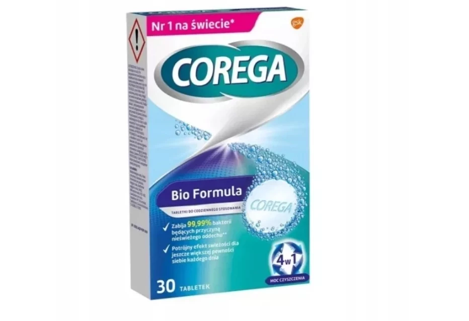 COREGA BIO FORMULA TABLETKI DO PROTEZ ZĘBOWYCH OP.30 SZT | Pielęgnacja ...