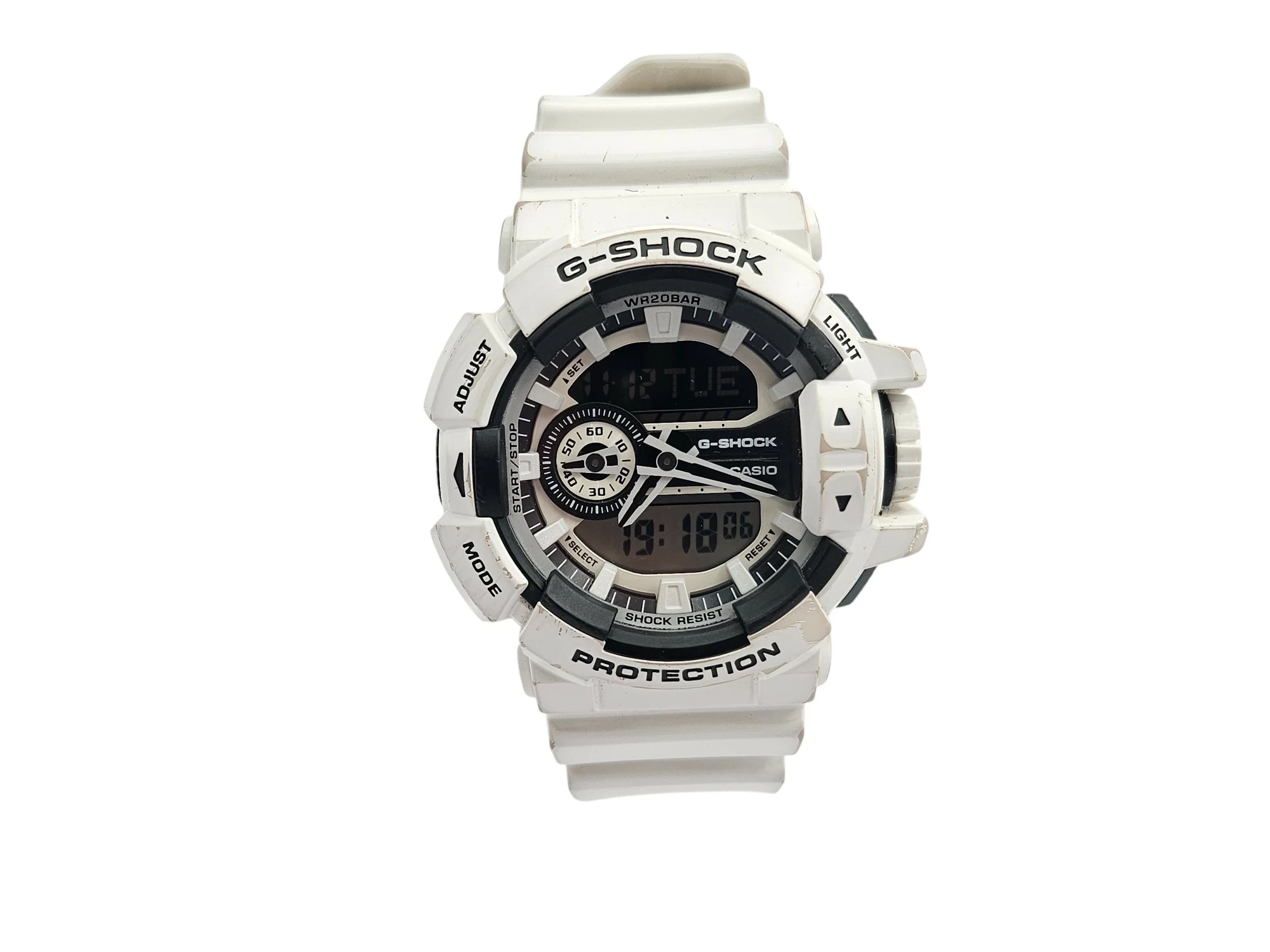 ZEGAREK CASIO G-SHOCK GA-400 WR200M BIAŁY | Męskie | Loombard.pl