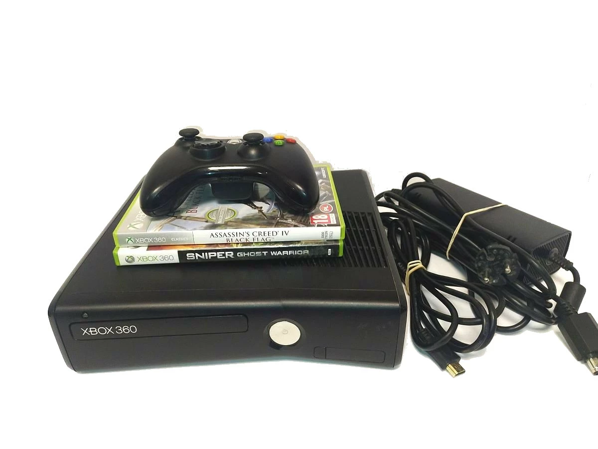 KONSOLA XBOX 360 Z PADEM I ZASILACZEM | Konsole | Loombard.pl