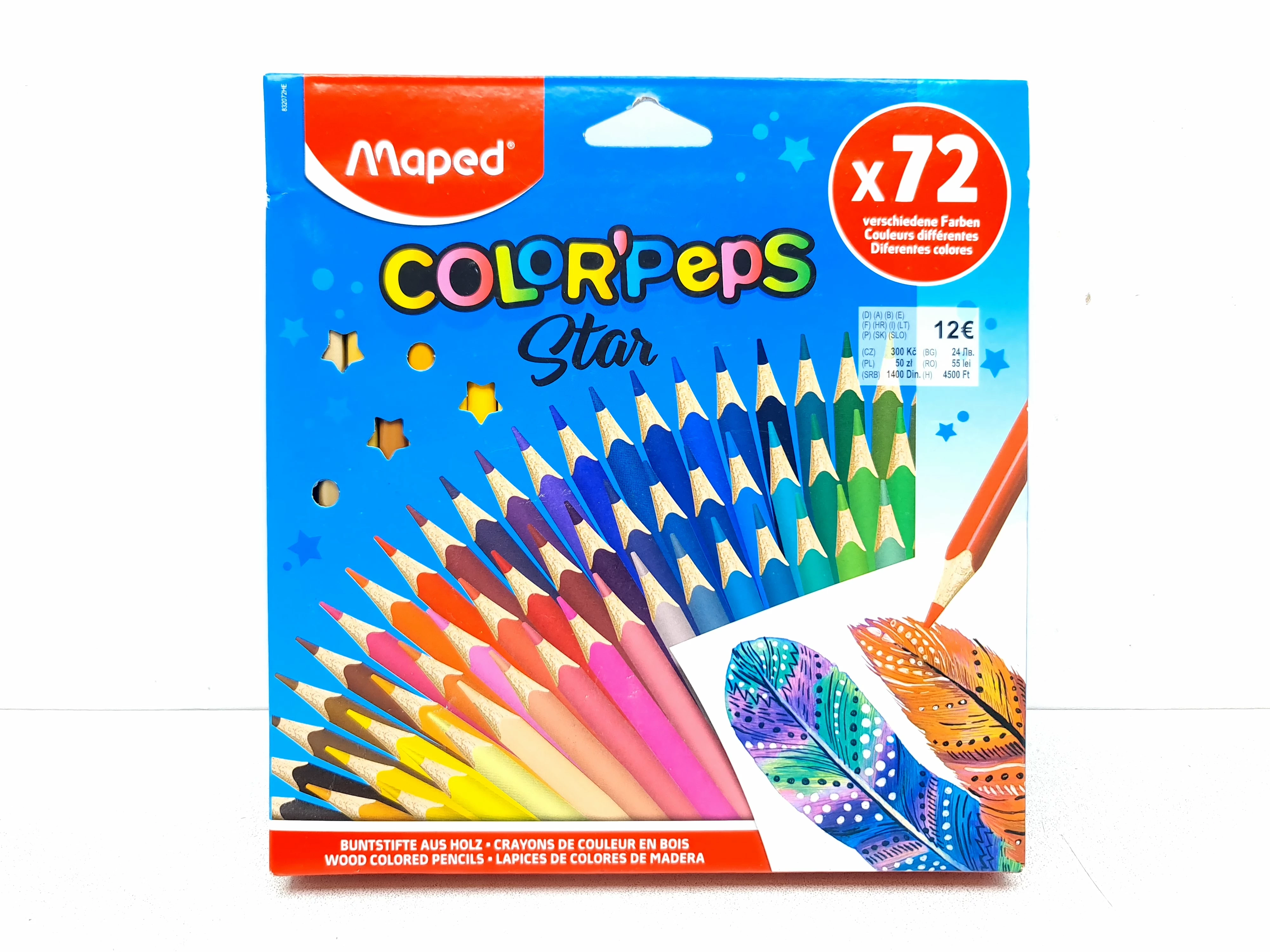 ZESTAW KREDEK KREDKI MAPED COLOR PEPS STAR 72 | Kredki | Loombard.pl